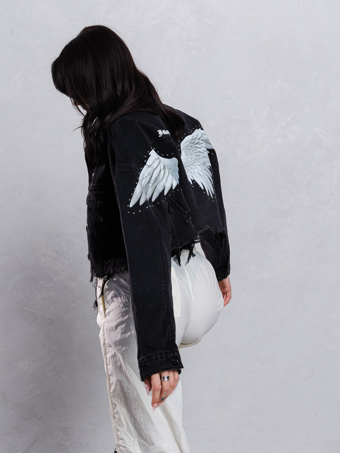 FALLEN ANGEL Crop Denim Jacket – Trio Urban Retail